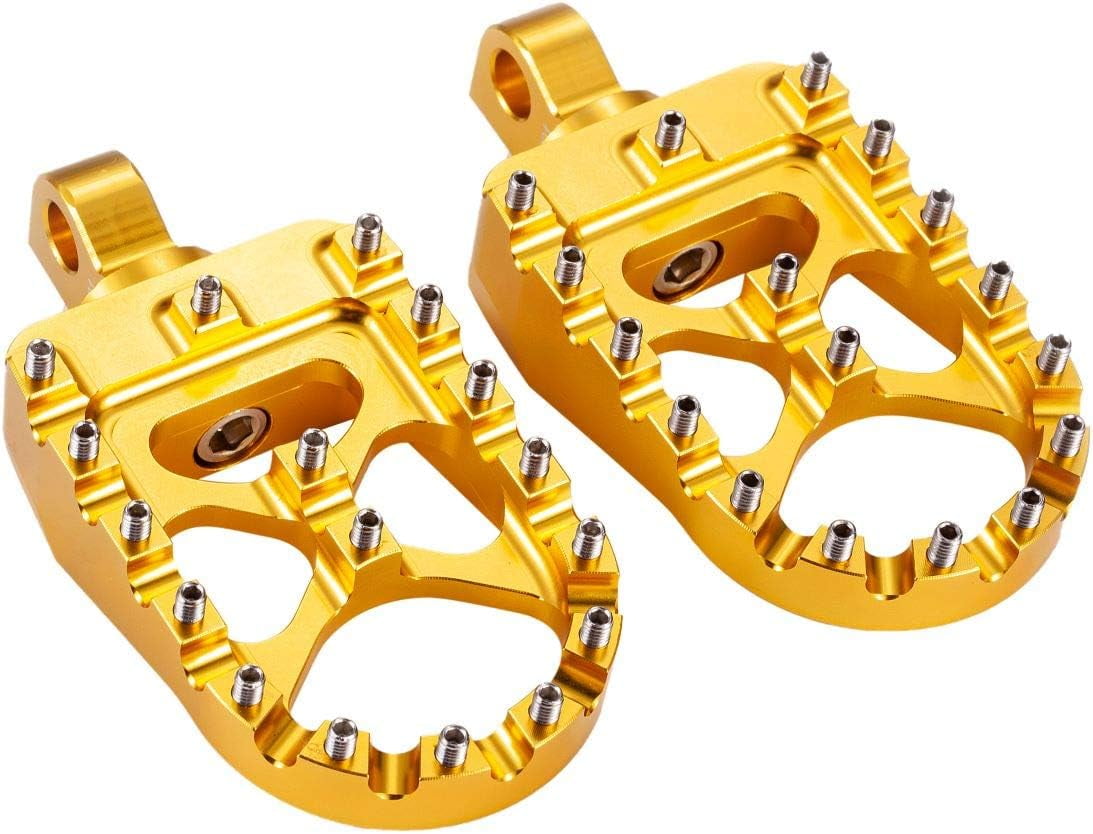 CNC Wide Foot Pegs 360° Roating MX Chopper Bobber Style for harley Dyna ...