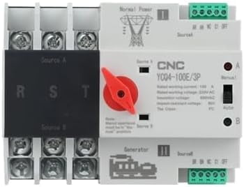 CNC YCQ4-100E/3P 63A 100A Dual Power Automatic Transfer Switch 220V AC ...