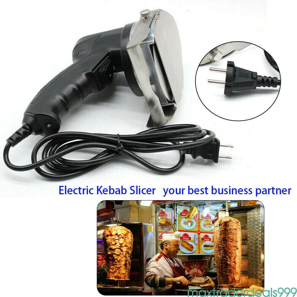 CNCEST 110V Electric Kebab Shawarma Gyros Machine Meat Cutter Doner ...