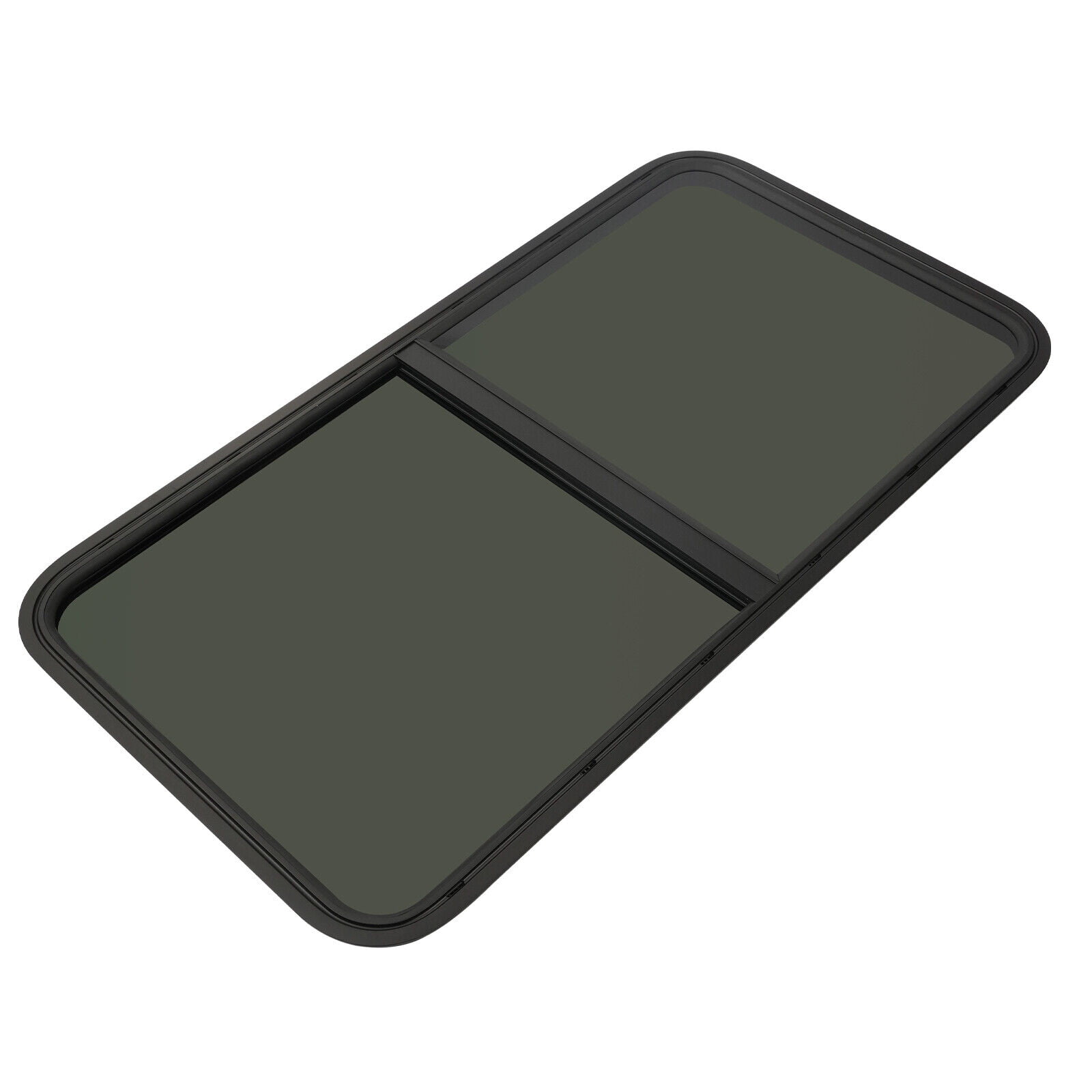 CNCEST 24"W x 20"H RV Window Kit Horizontal Sliding Windows Black W ...