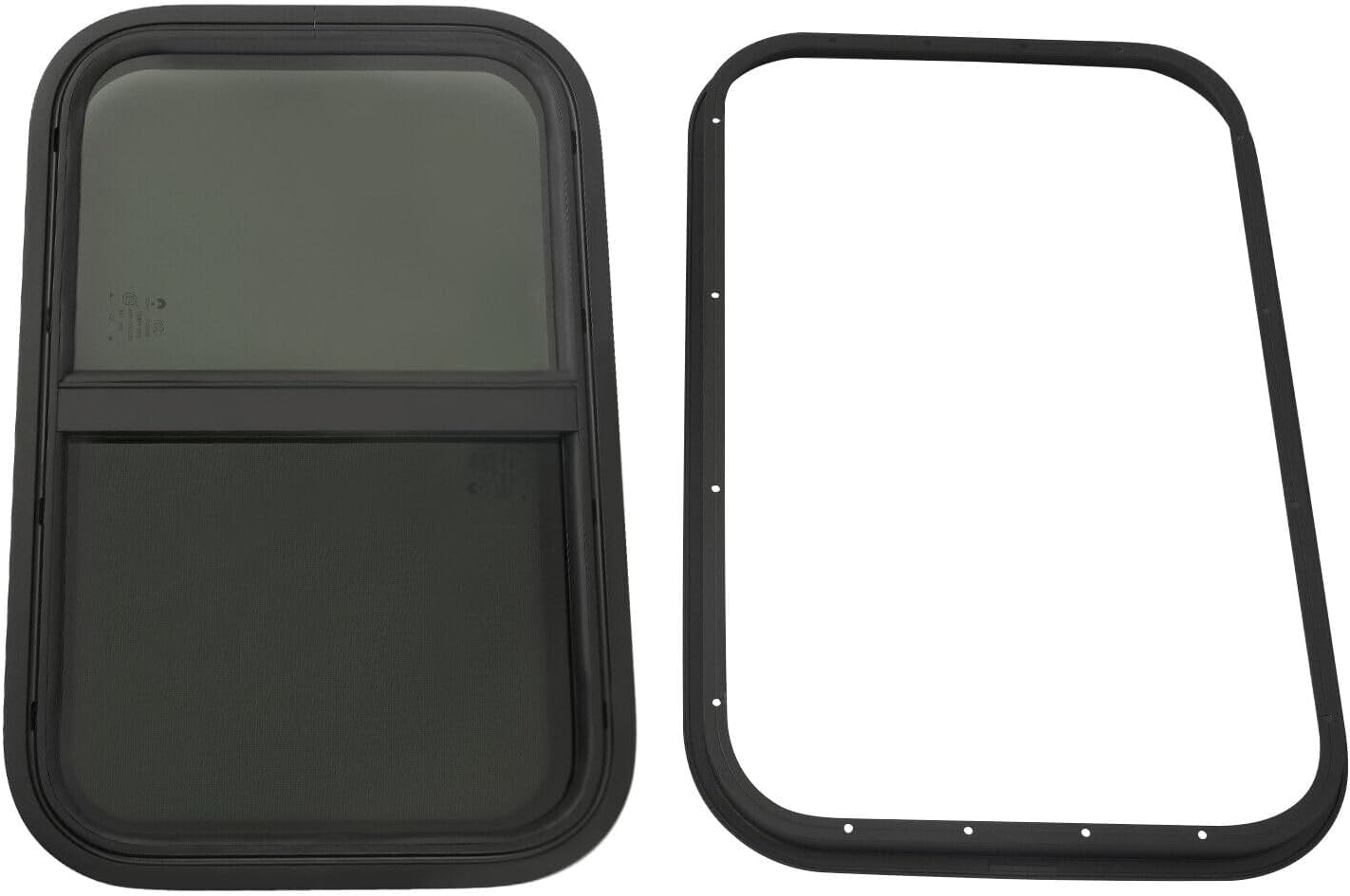 CNCEST 24"x15" Vertical Sliding Black RV Window RV Camper Window ...