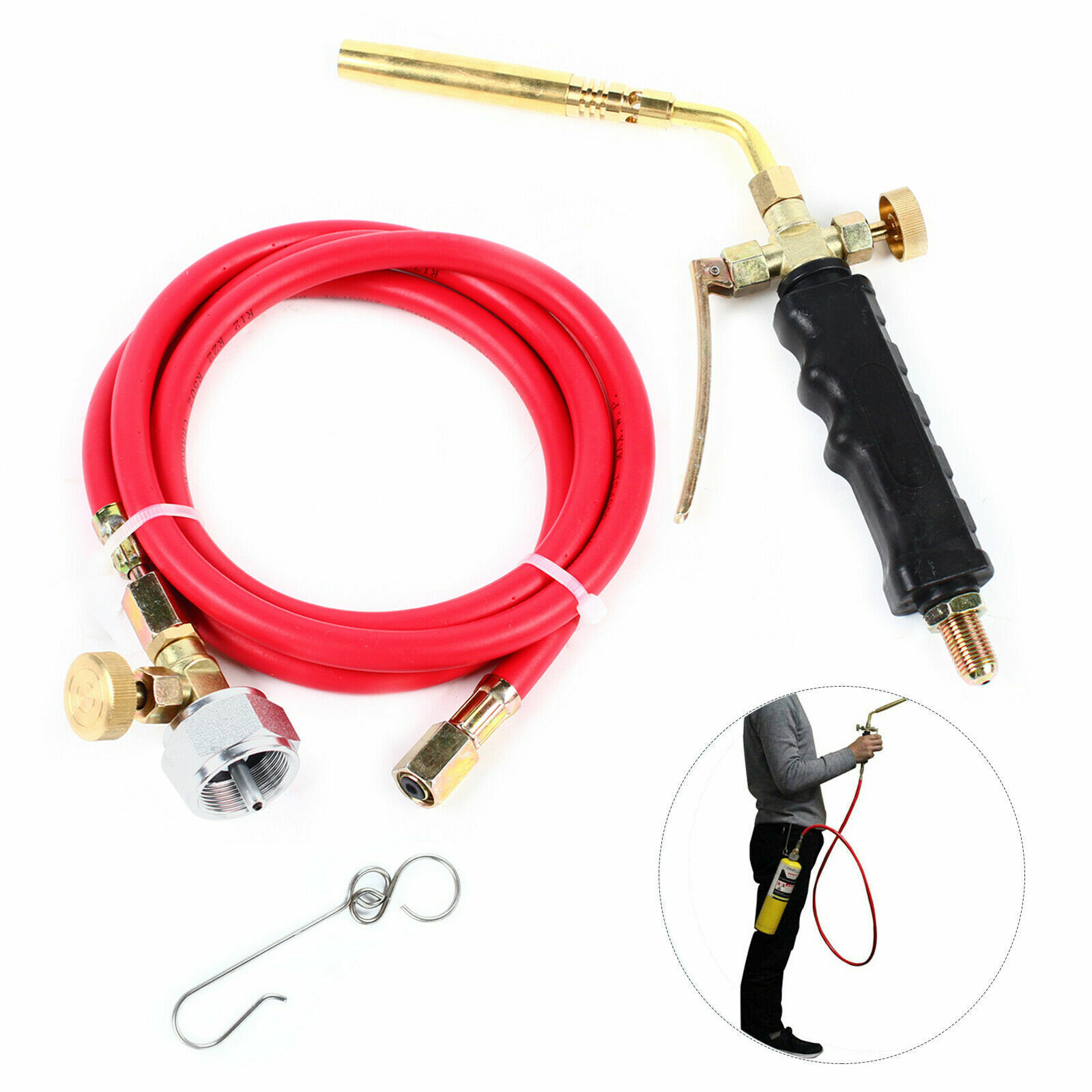 CNCEST Brass Mapp Gas Torch Brazing Solder Propane Welding Plumbing ...