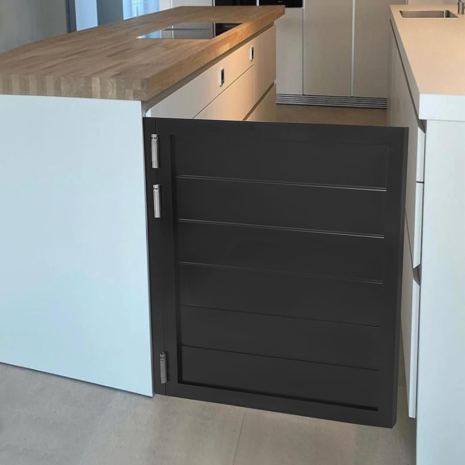 CNCEST Cafe Door Swinging Door Solid Wood Saloon Door Includes Hinges ...