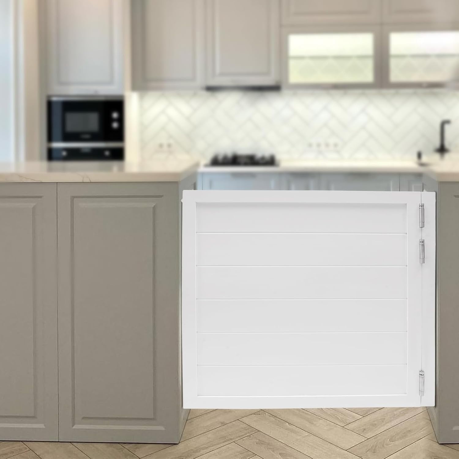 CNCEST Cafe Door Swinging Door Solid Wood Saloon Door Includes Hinges ...