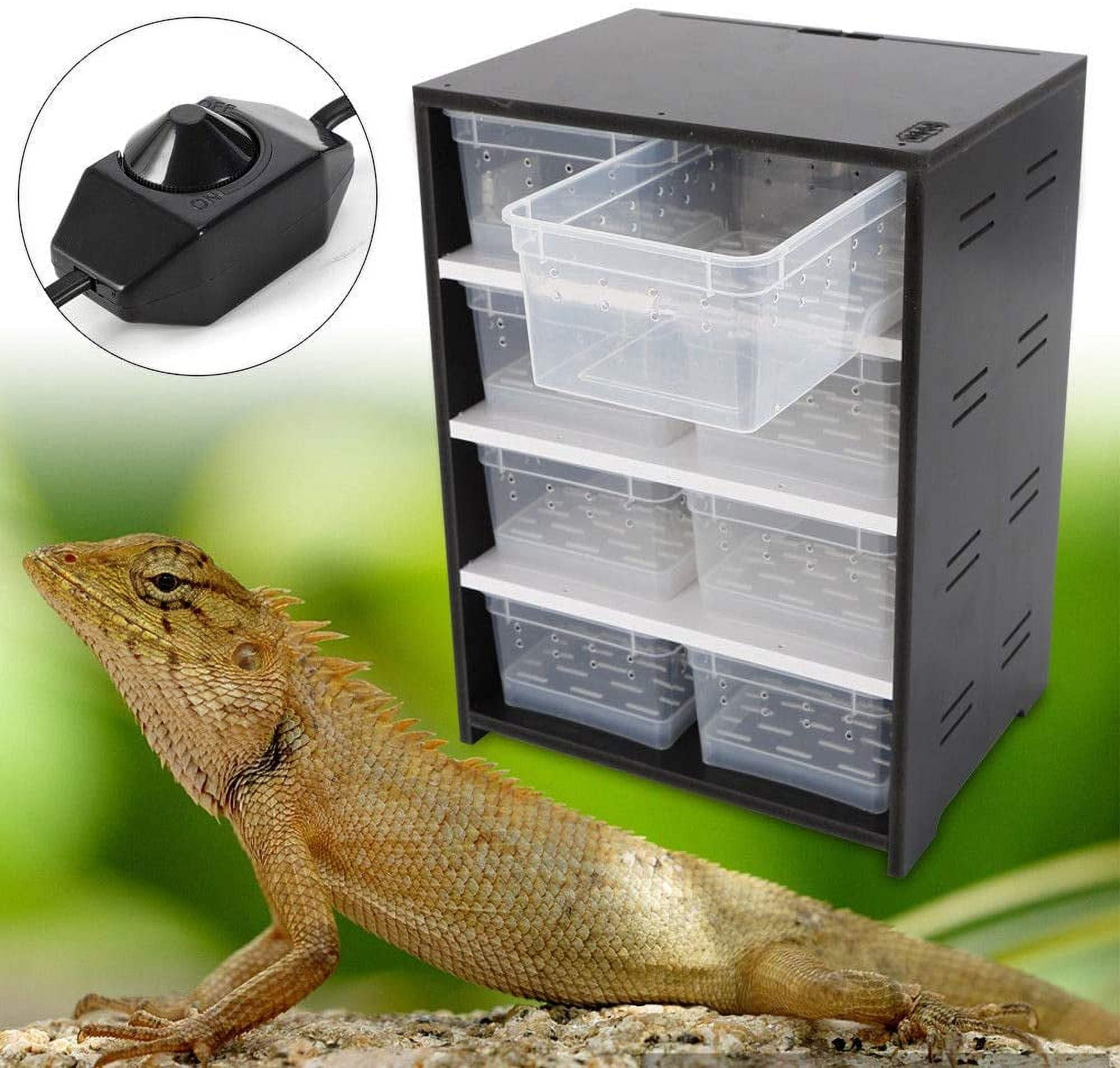 CNCEST Commercial 13W Large Acrylic Reptile Breeding Cabinet with ...