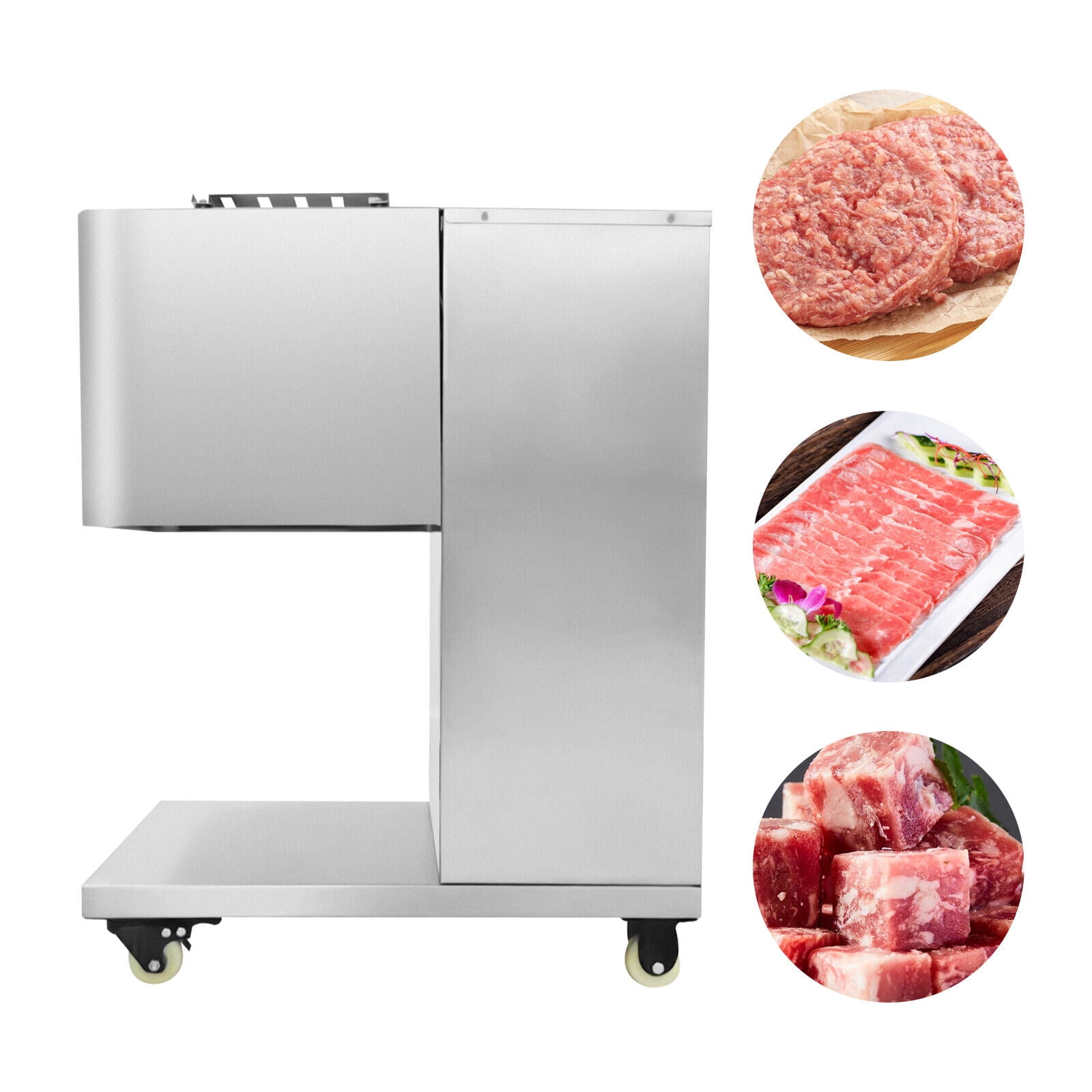 CNCEST Commercial Meat Cutter 3mm Thickness Cutting Machine Meat Slicer ...