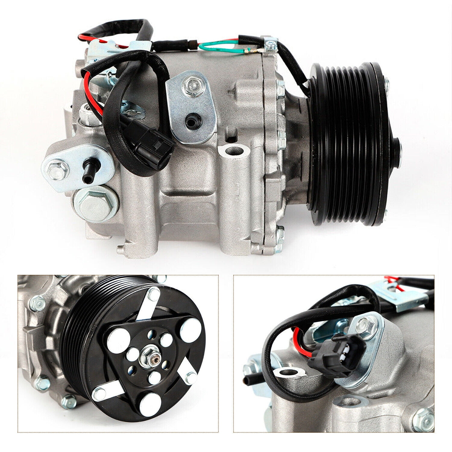 Fit 2006-2011 Honda Civic DX Coupe/Sedan 2-Door 4-Door Air Compressor w/ Clutch - Walmart.com