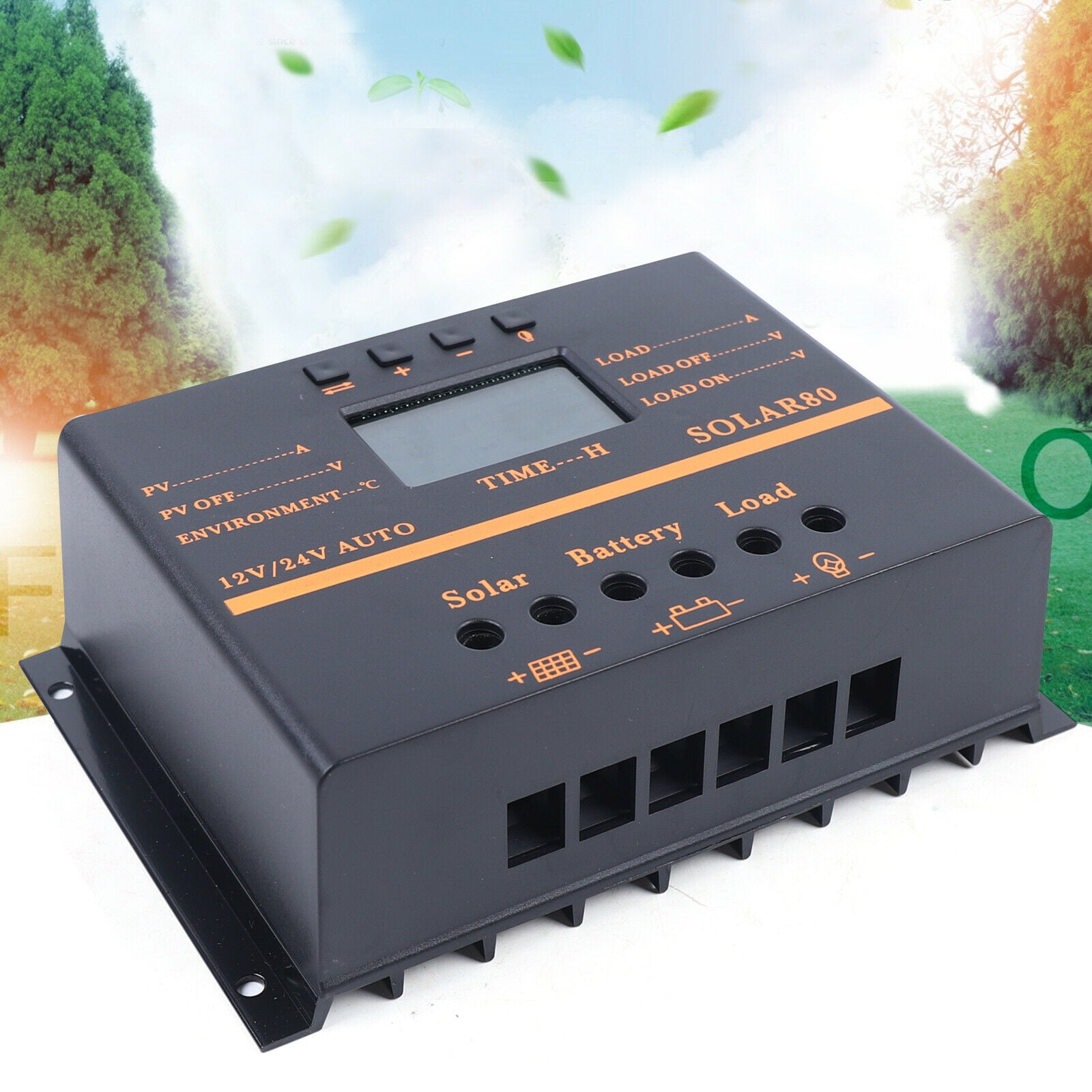 PWM Solar Panel Regulator Charge Controller LCD Regulator USB Charger ...