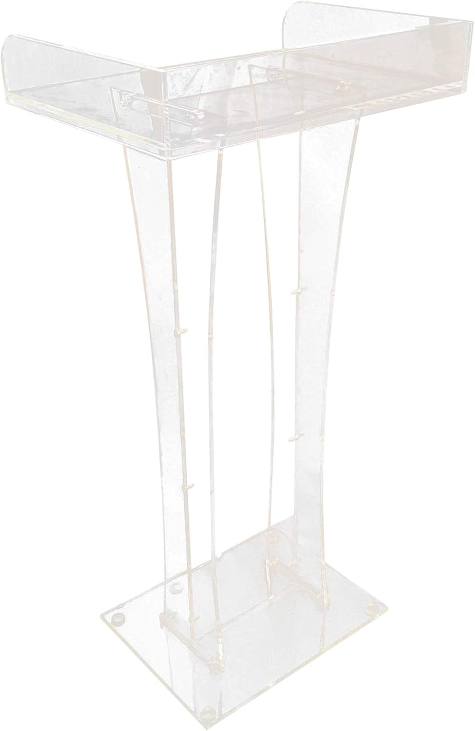 CNCEST Podium Lectern Conference Pulpit Acrylic Stand Up Podium Lectern ...
