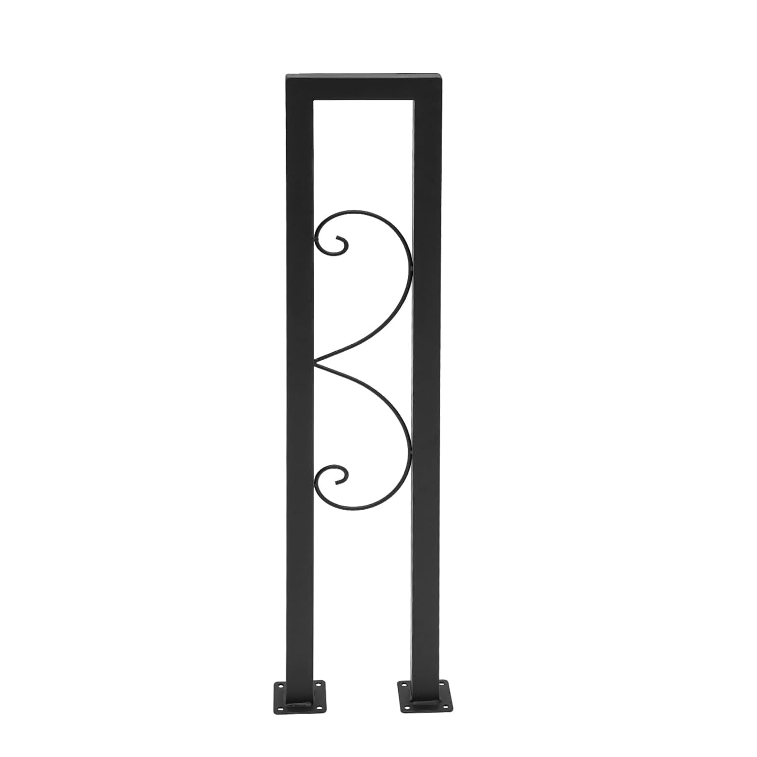 CNCEST U-Shaped Stair Handrail, Metal Stair Handrail, 6.7 * 33.5in ...