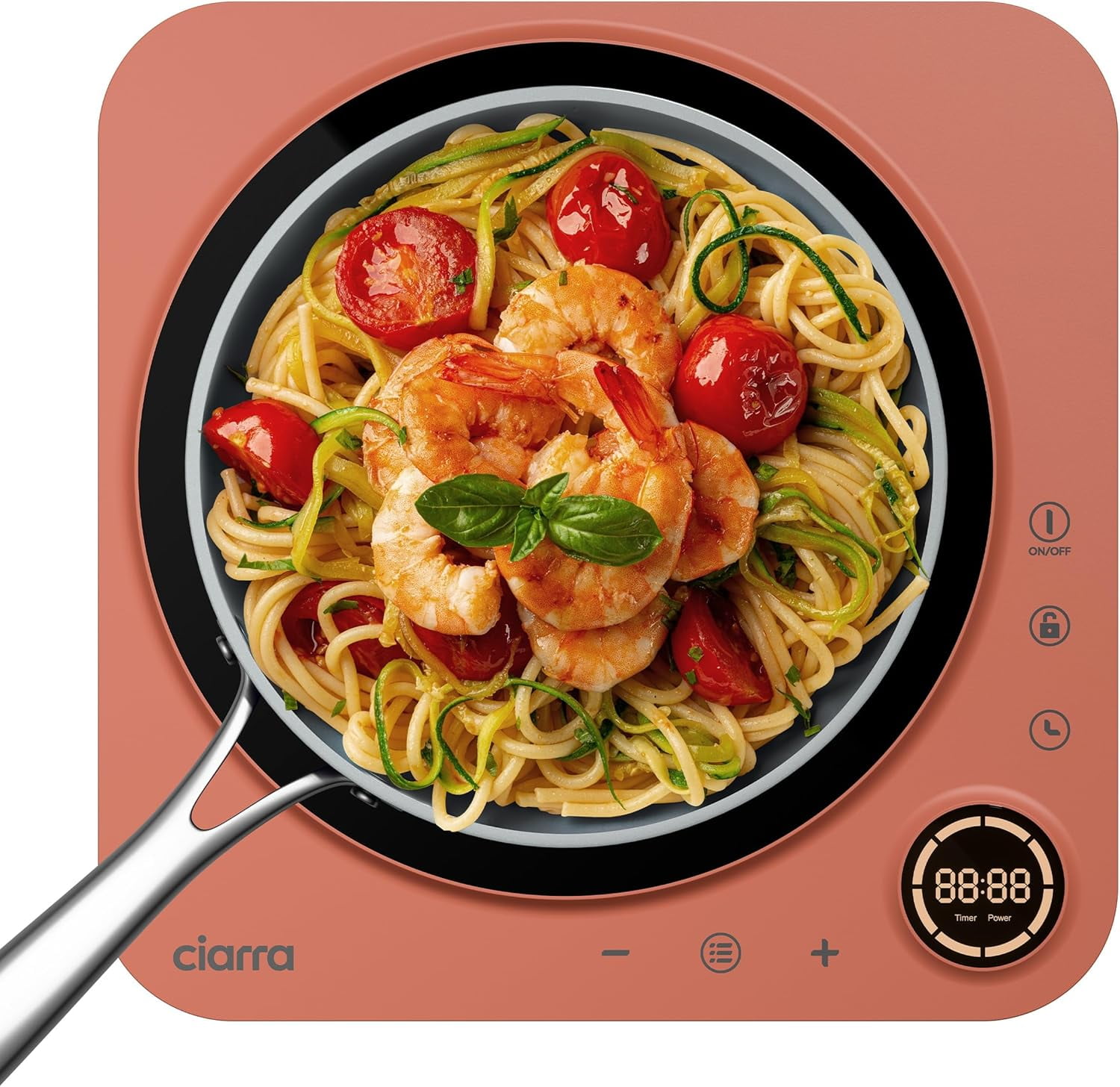 CNCJ CATIH1A-O Portable Induction Cooktop, Slim Single Electric ...