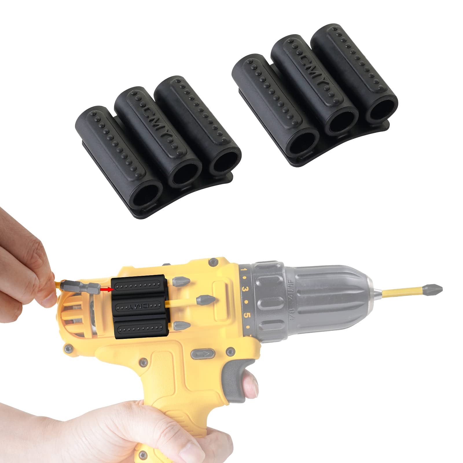 CNCSS Drill Bit Holder Tool Holster for DEWALT Milwaukee Pack of Two ...
