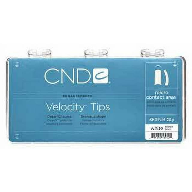 CND Creative Nail Design Tips VELOCITY WHITE 360/box - Walmart.com
