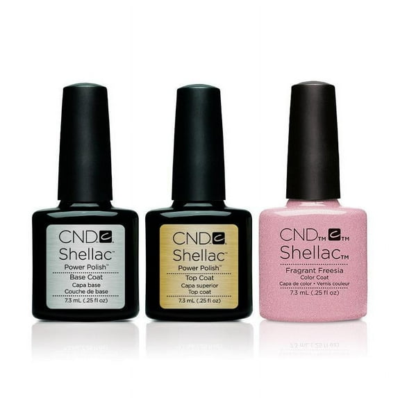 CND Creative Nail Gel Polish Shellac Combo - Base, Top & Fragrant ...
