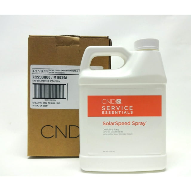 CND Creative Nail SOLARSPEED Solar Speed Fast Dry with Oil Refill, 32oz ...