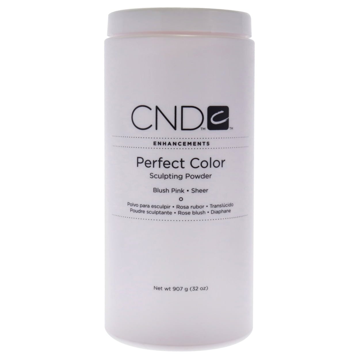 CND Intense Perfect Color Acrylic Powder in Blush Pink Sheer, Long ...
