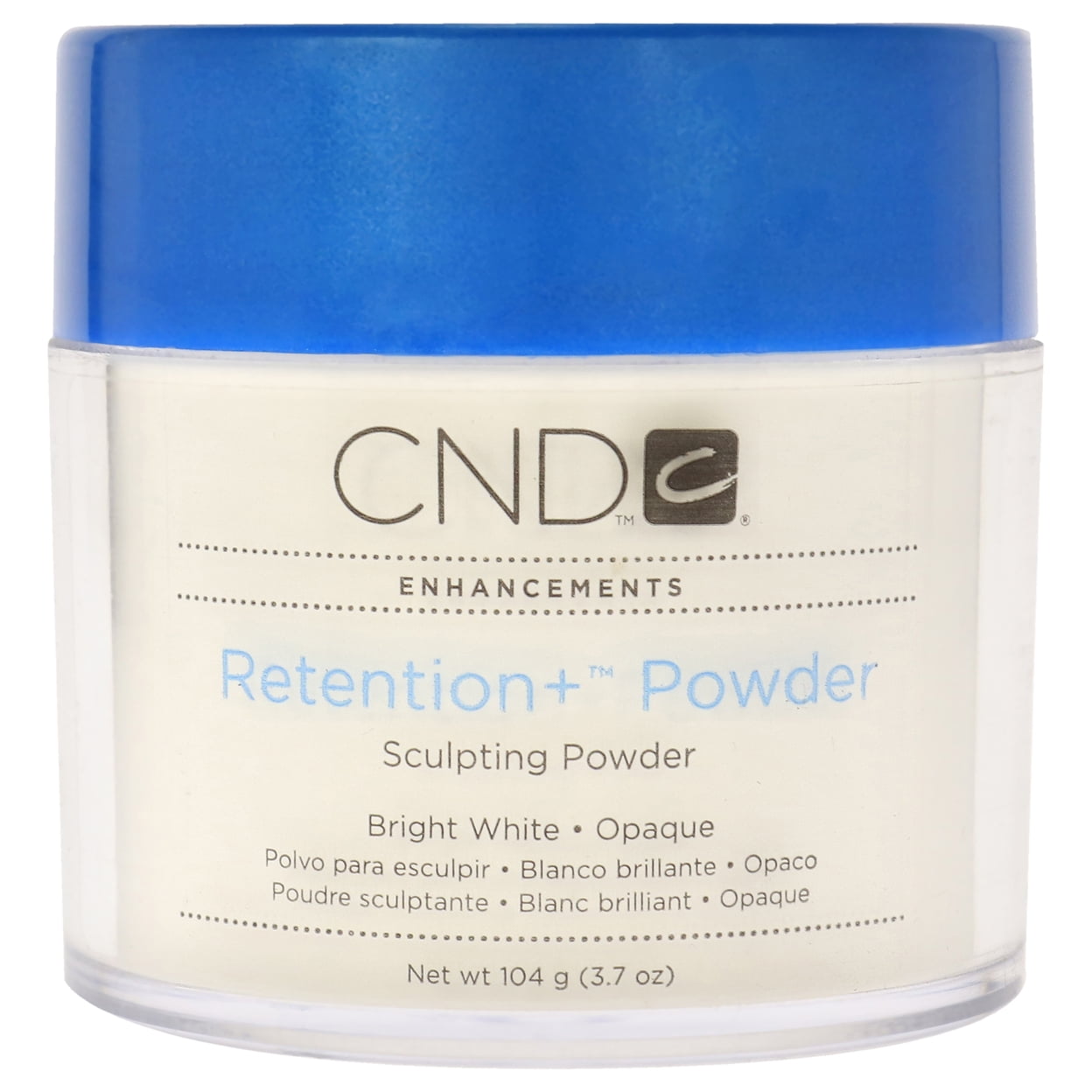 CND Retention+ Acrylic Nail Sculpting Powder, Bright White, 3.7 Oz ...