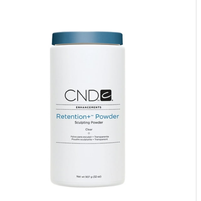 CND Professional Clear Acrylic Nail Sculpting Powder, Retention+, 32 Oz ...
