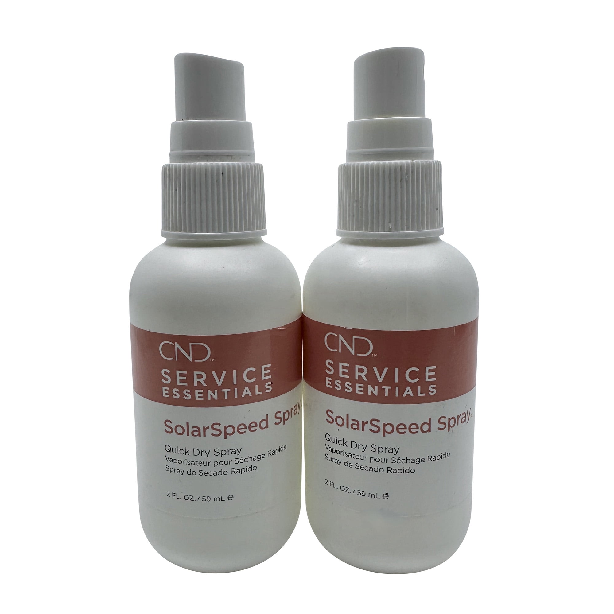 CND Service Essentials SolarSpeed Spray Quick Dry Spray 1 oz Set of 2 ...