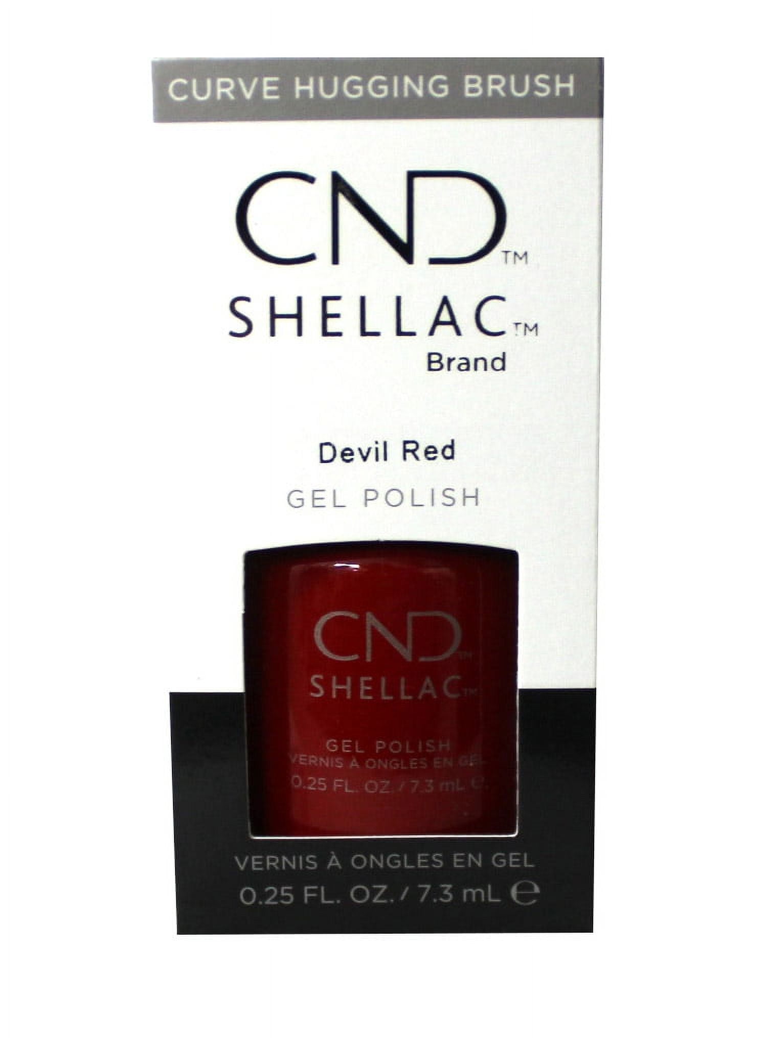 CND Shellac Gel Nail Polish Devil Red 0.25 Ounce - Walmart.com