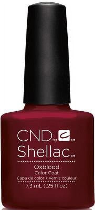 CND Shellac Gel Nail Polish, Oxblood, 0.25 Fl Oz - Walmart.com