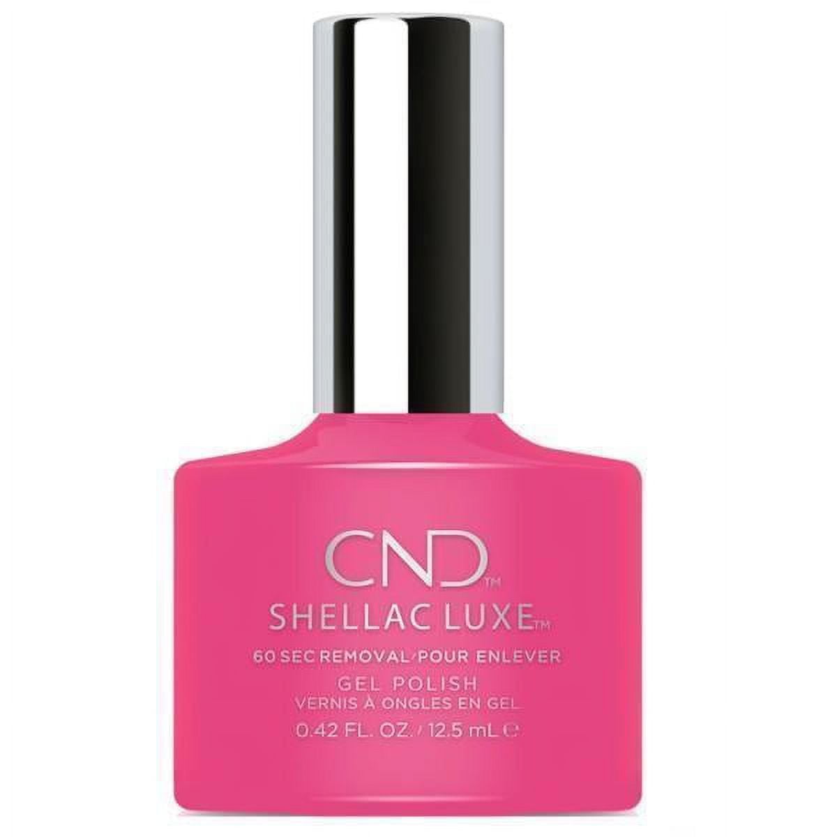 CND Shellac LUXE Nail Gel Polish, Pink Bikini #134, 0.42oz/12.5mL ...