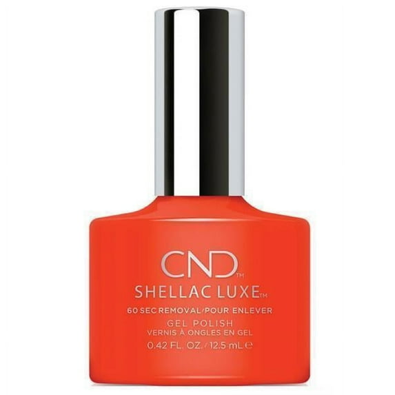 CND Shellac Luxe 60 Second Removal Gel Polish, 112 Electric Orange .42 fl oz - Walmart.com