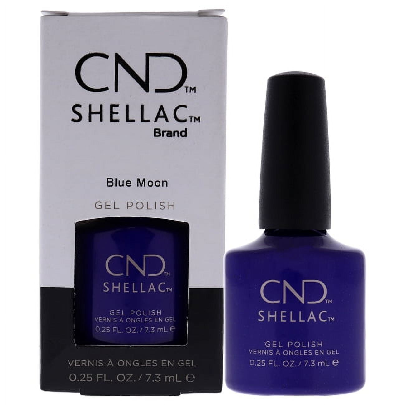 CND Shellac Blue Moon Nail Polish with Base, Color, and Top Coat System ...