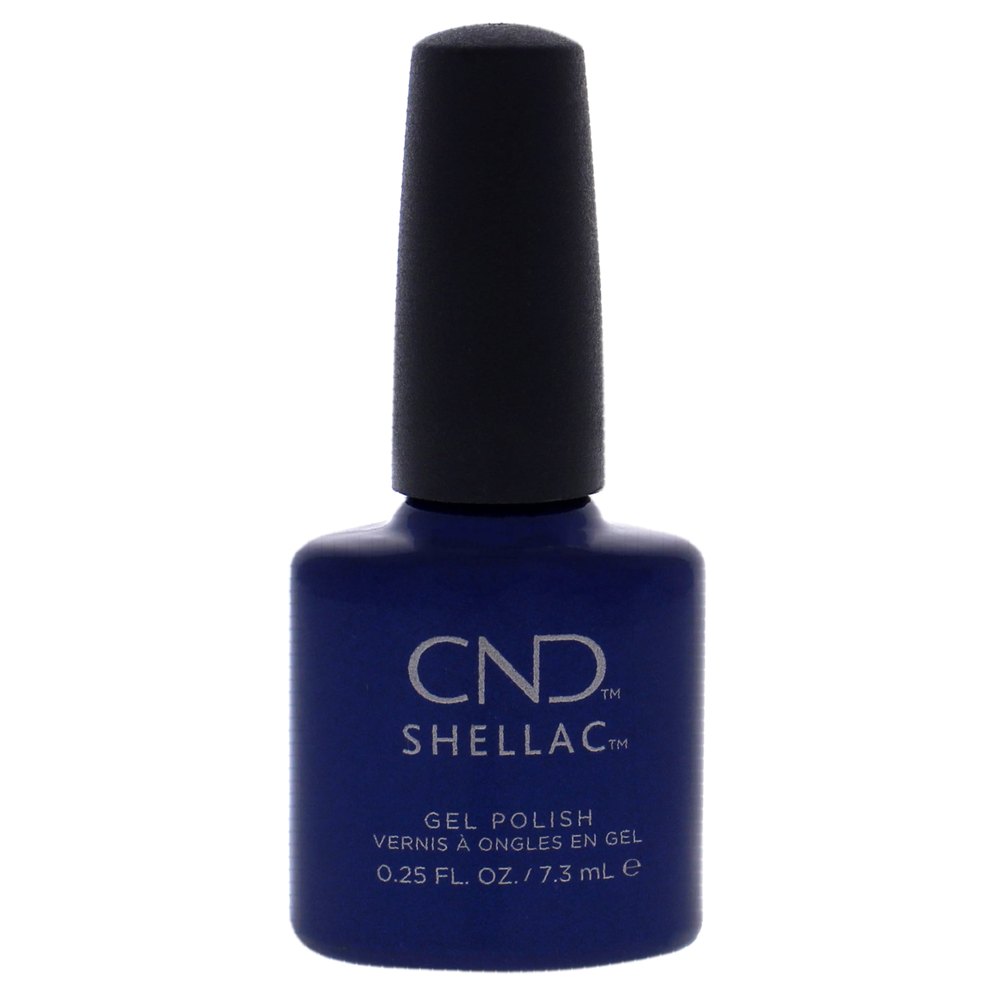 CND Shellac Nail Polish, Sassy Sapphire, 0.25 oz, Gel Finish, Soak-Off ...