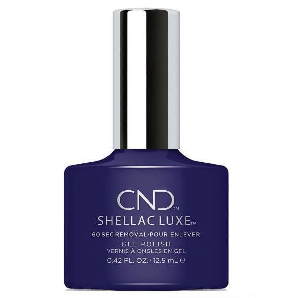 CND Shellac Luxe Nail Polish - Eternal Midnight #254, High Gloss, Quick ...
