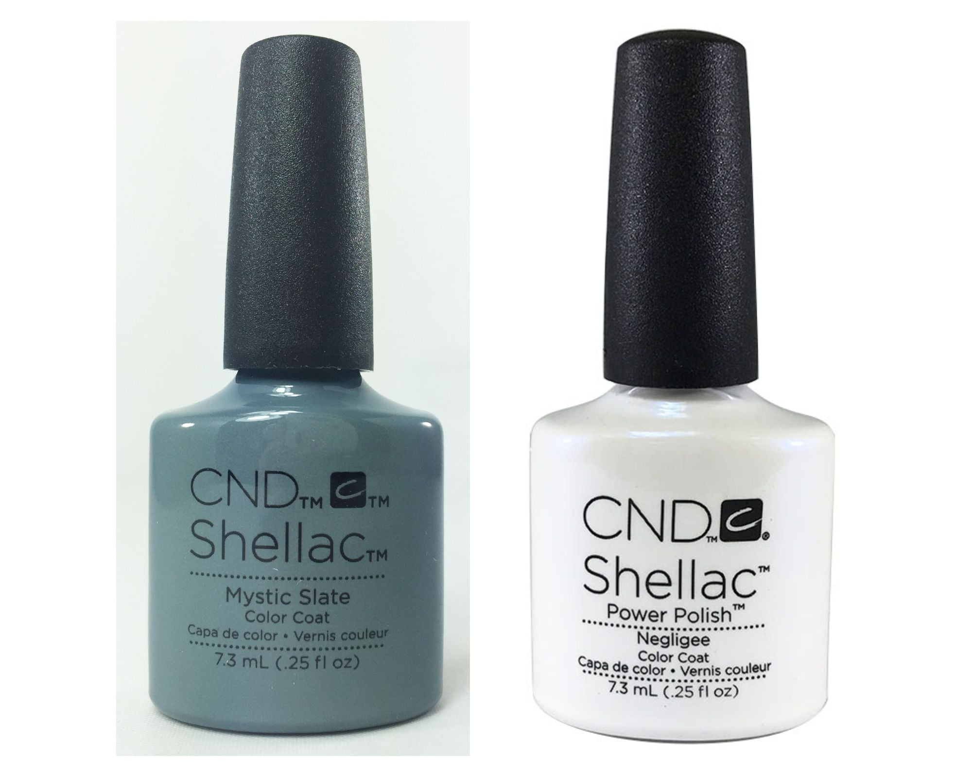 CND Shellac Nail Polish - Mystic Slate + Negligee - Walmart.com