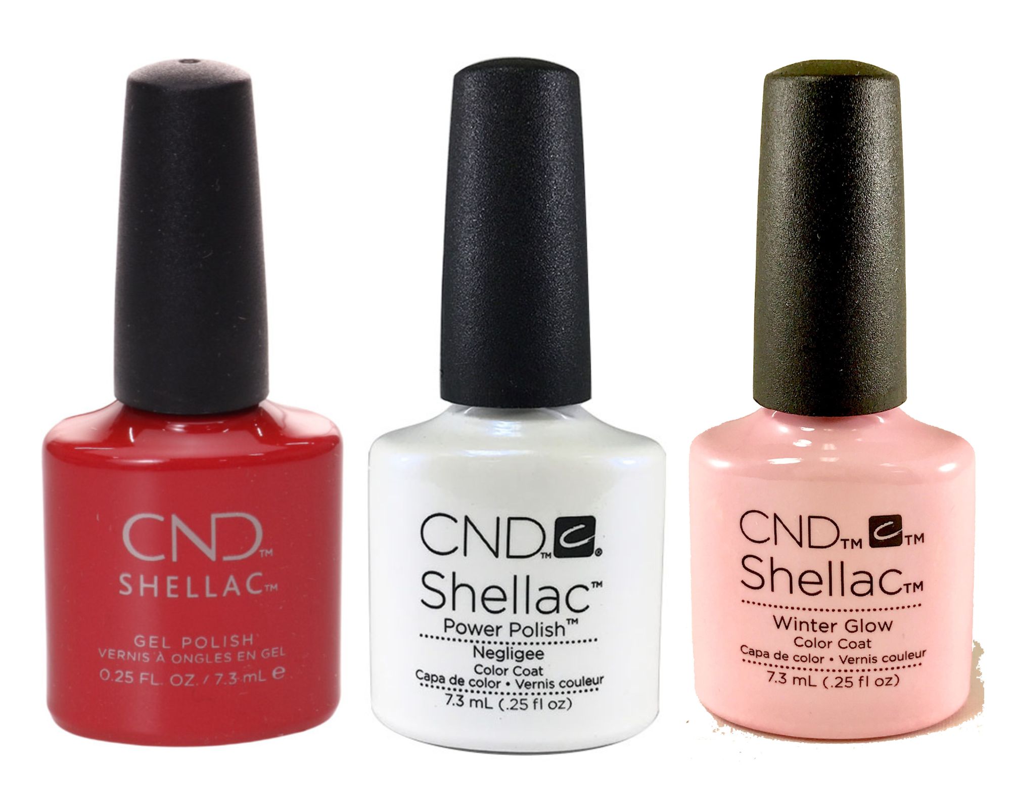 CND Shellac Nail Polish - Offbeat + Negligee + Winter Glow - Walmart.com