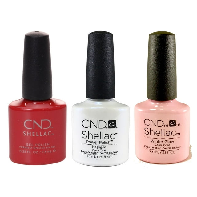 CND Shellac Nail Polish - Offbeat + Negligee + Winter Glow - Walmart.com