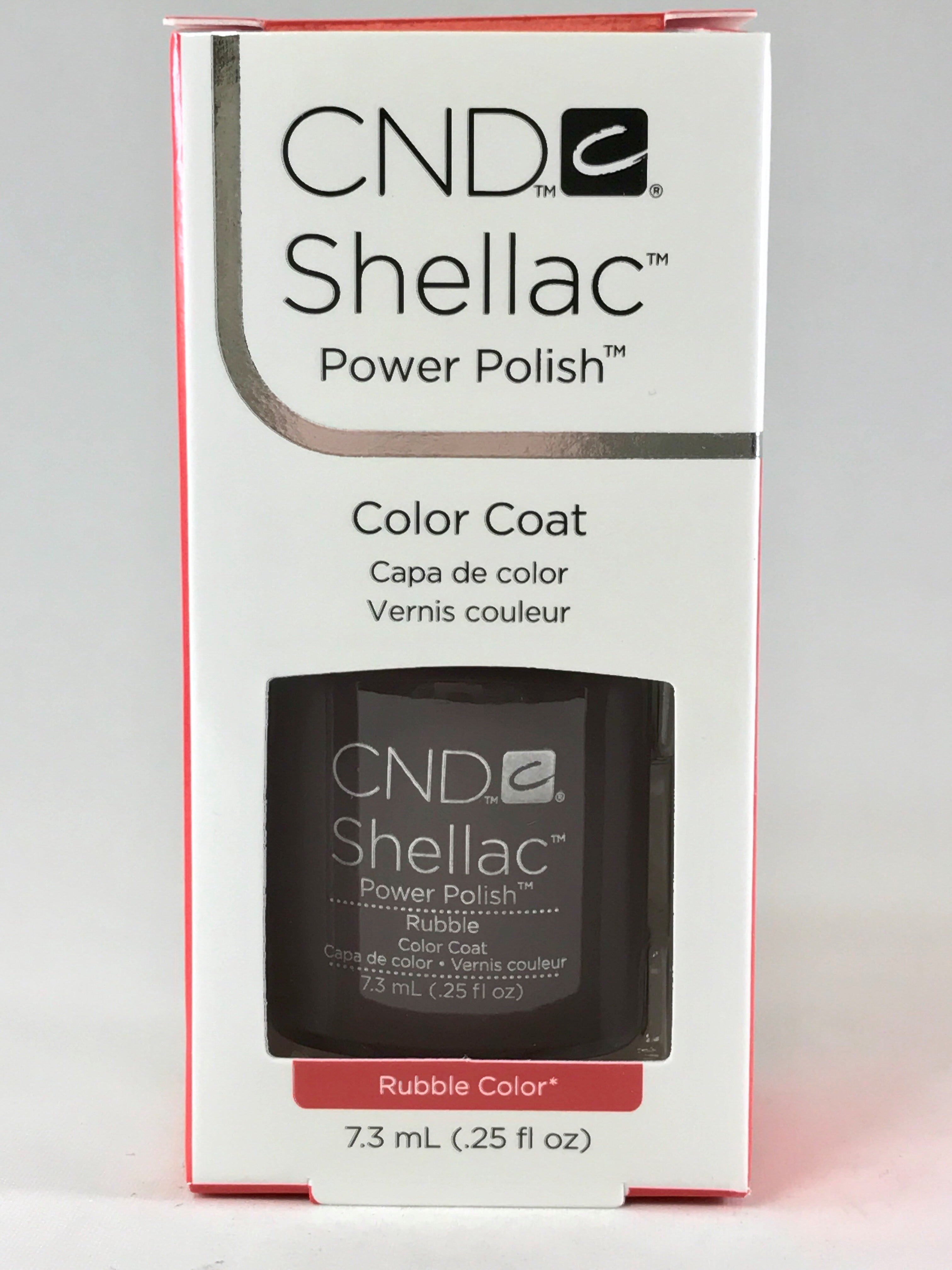 CND - Best Selling Shellac Nail Polish Rubble, UV Cure, Chip Resistant ...