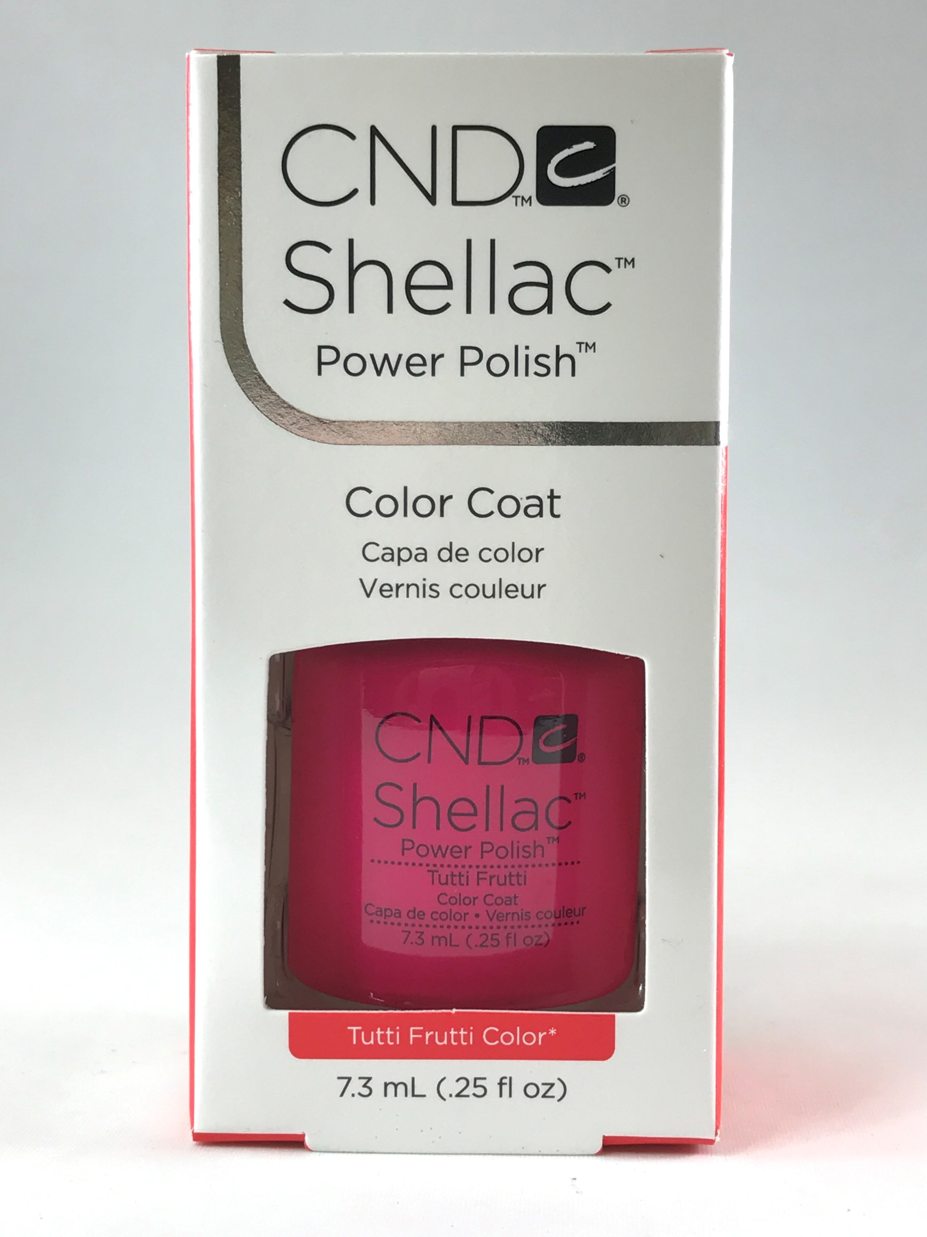 CND Women's Nail Polish Gel Coat - Shellac Tutti Frutti (0.25 oz ...