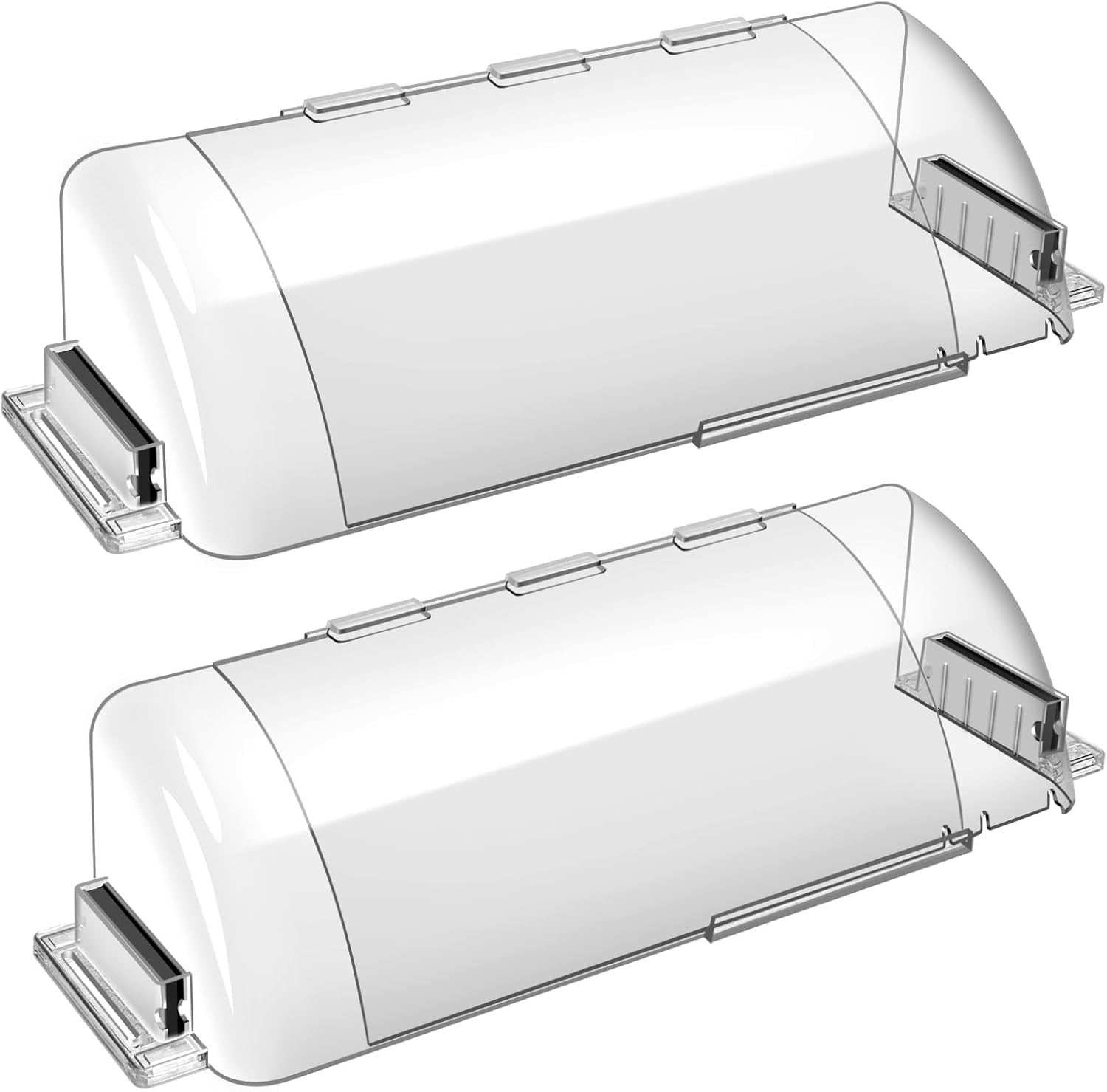 CNF 9-15.5 Inch Adjustable Air Vent Deflectors, 2 Pack Clear Magnetic ...