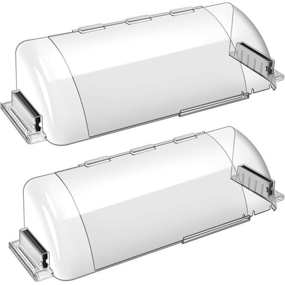 CNF 9-15.5 Inch Adjustable Air Vent Deflectors, 2 Pack Clear Magnetic ...