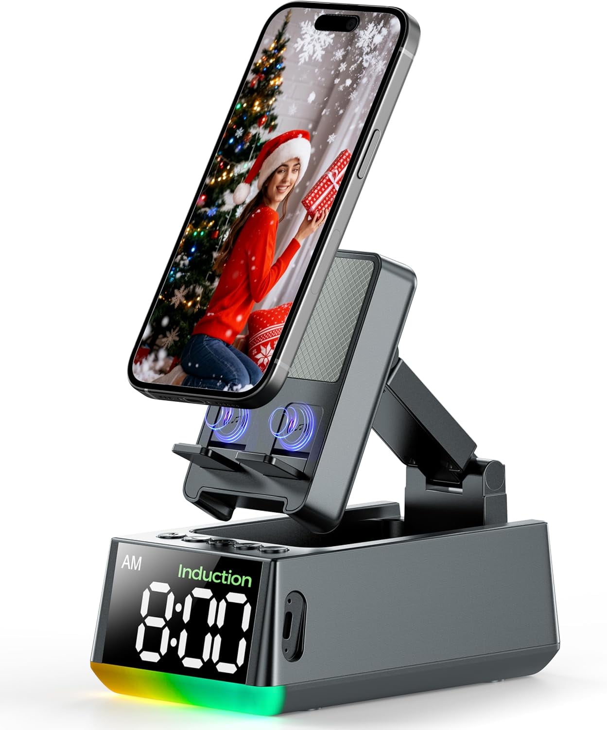 CNF Bluetooth Speaker White Elephant Gifts:Induction Cell Phone Stand ...