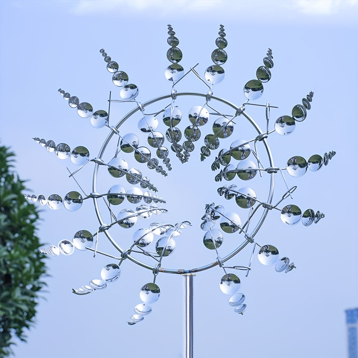 CNFJPT Magical Kinetic Metal Windmill Spinner, 360-degree Rotation ...