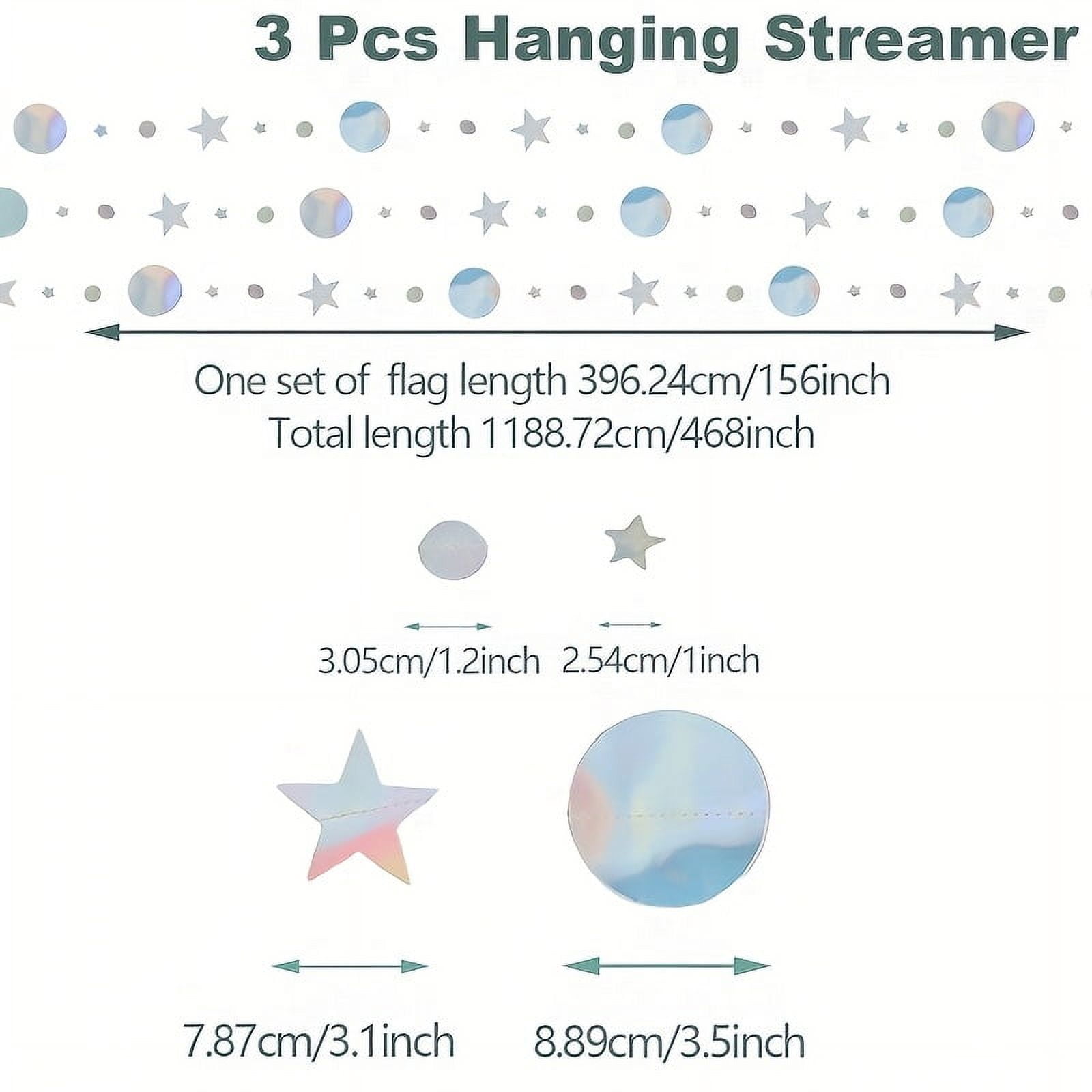 CNKOO 1 Set Twinkle Little Star Hanging Garlands EID Ramadan Kareem ...