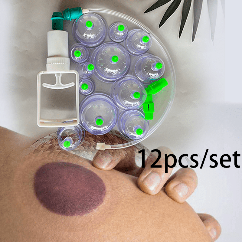 CNKOO 12 Cups/set 12 Suction Cups Chinese Massage Cupping Tools ...