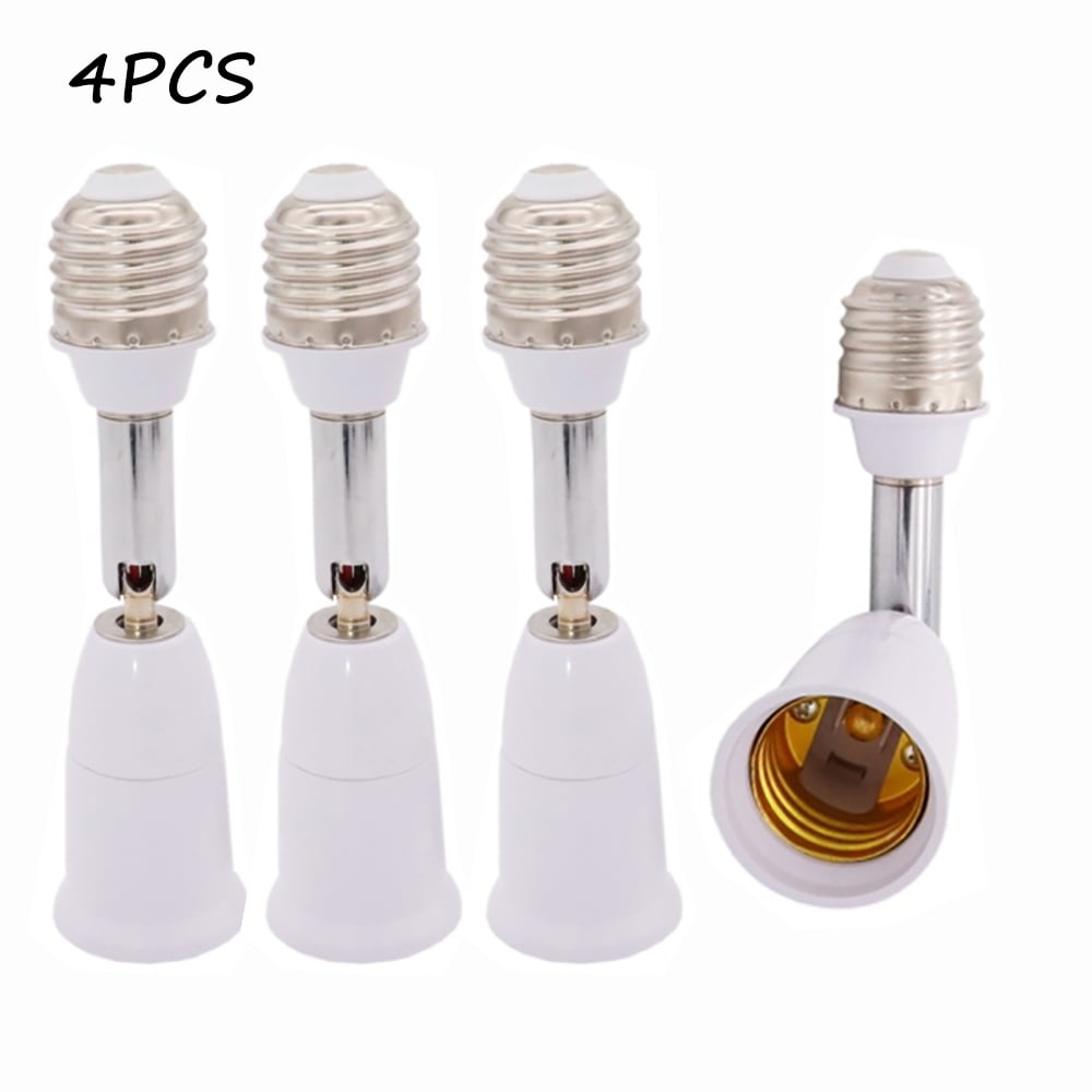 CNKOO 180° Bendable E27 Adapter Light Bulb Socket & Extender (4 Count ...