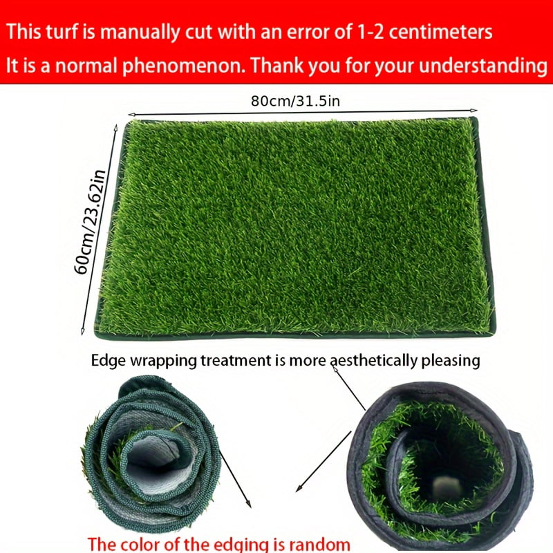 CNKOO 1pc Artificial Grass Dog Mat With Anti-Slip Bottom – Ideal Pet ...