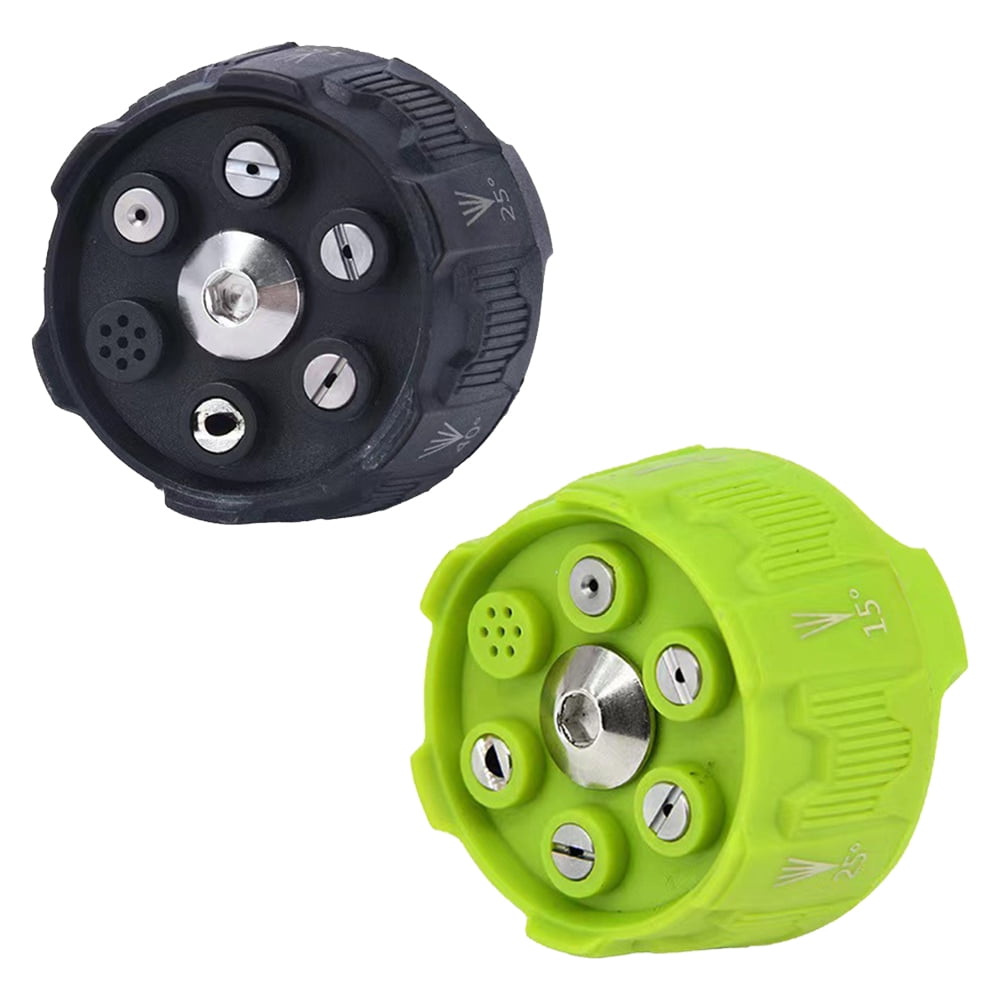 CNKOO 2 Pcs Pressure Washer Nozzle, 6-in-1 Quick Changeover & Easy ...
