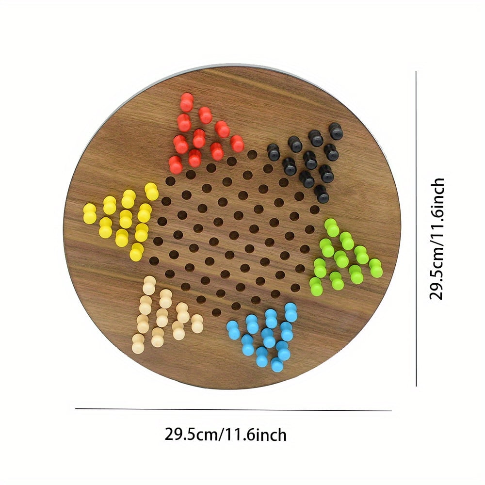 CNKOO 29cm Wood Fiber Board Chinese Checkers Game for Ages 14 ...