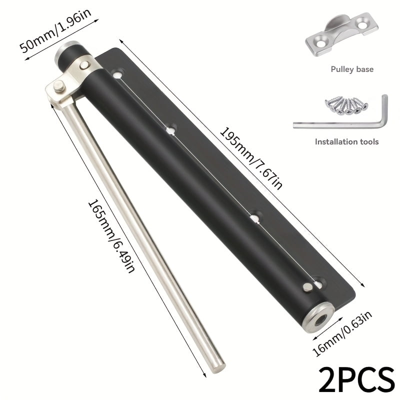 CNKOO 2pcs Automatic Door Closer with Spring Buffer Easy Installation ...