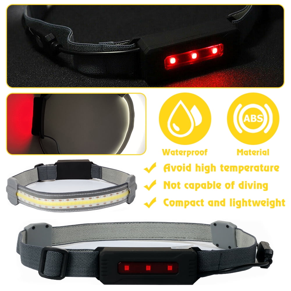 CNKOO 3 Modes Waterproof LED Head Band Light Elastic Headlight ...