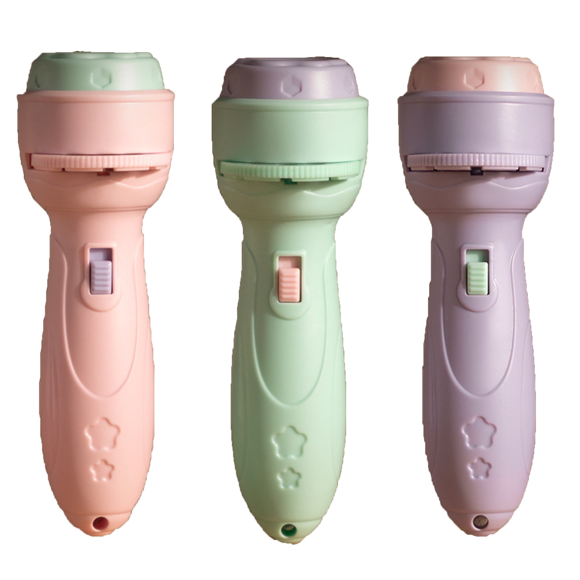 CNKOO 3 Pcs Projection Early Education Cognitive Bedtime Small Torches ...