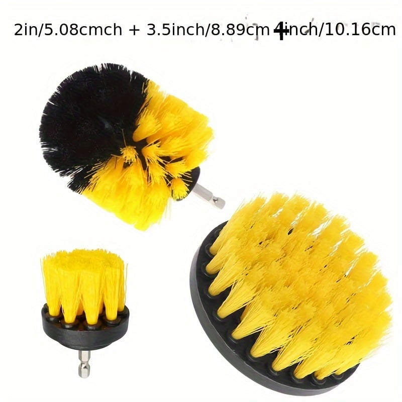 CNKOO 3-Piece Drill Brush Attachment Kit for Cleaning - Multi-Purpose ...