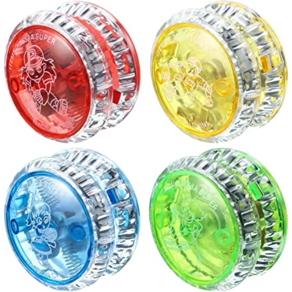 CNKOO 4 Packs LED Light up Beginner Toys Responsive Ball Bearing Toys ...